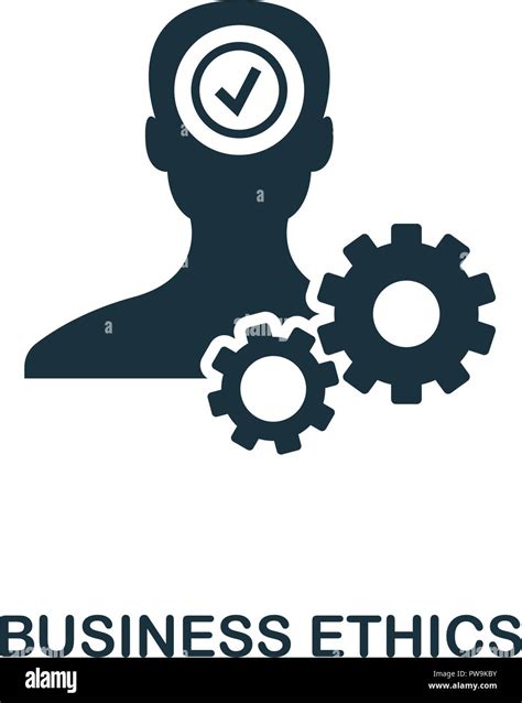 Business Ethics Icon Monochrome Style Design From Business Ethics Icon Collection Ui And Ux