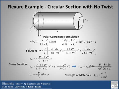 Ppt Chapter 9 Extension Torsion And Flexure Of Elastic Cylinders Powerpoint Presentation Id