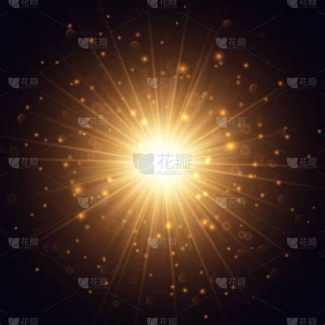 金色的光芒在黑暗中闪耀