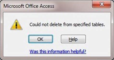 Microsoft Access Delete Query SQL Syntax Examples And Errors