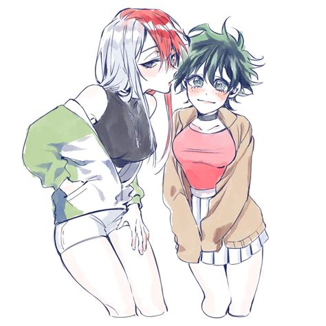 Midoriya Izuku And Todoroki Shouto Boku No Hero Academia Danbooru