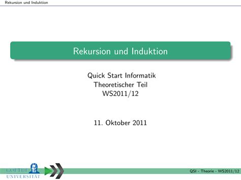 Rekursion Und Induktion