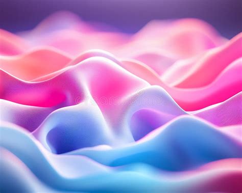 Soft Waves Of Pastel Colors Create A Dreamy And Abstract Landscape Perfect For Backgrounds And