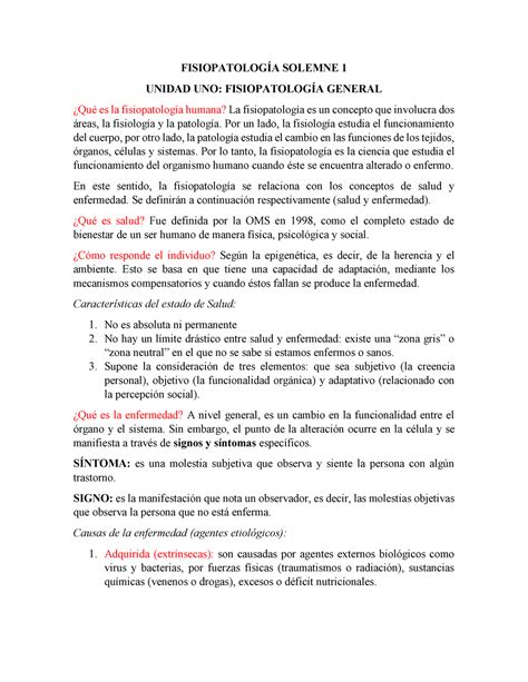 Fisiopatología Solemne 1 Full Warning Tt Undefined Function 32