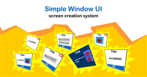 Simple Window Ui 27 Gui 도구 Unity Asset Store