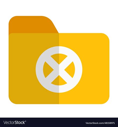 Folder Corrupted Due To Malware Activities Vector Image