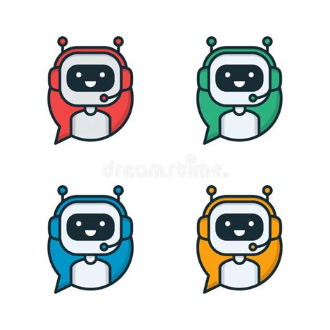 Chatbot Vector Outline Icon Stock Illustration Illustration Of Design