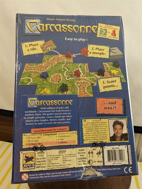 Carcassonne Base Game Board Game Asmodee - Sealed 681706781006 | eBay