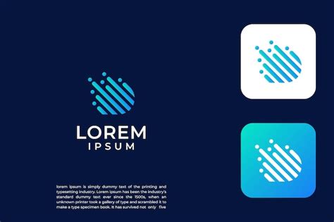 Premium Vector Initial Letter D Logo Modern Symbol For Digital Technology With Dot Molecule