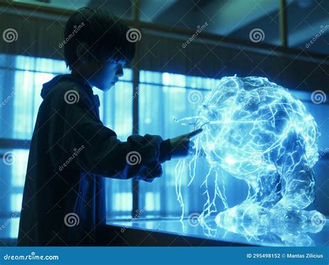 bridging worlds humans and ai generated ai stock illustration