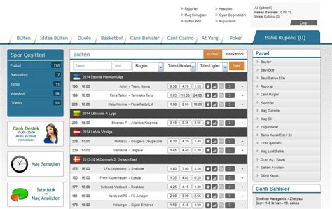 Profesyonel 2014 Php Bahis Yazılımı Scripti Açık Kaynak Kodlu