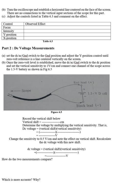 Solved The Oscilloscope 6 Objectives To Introduce The Basic