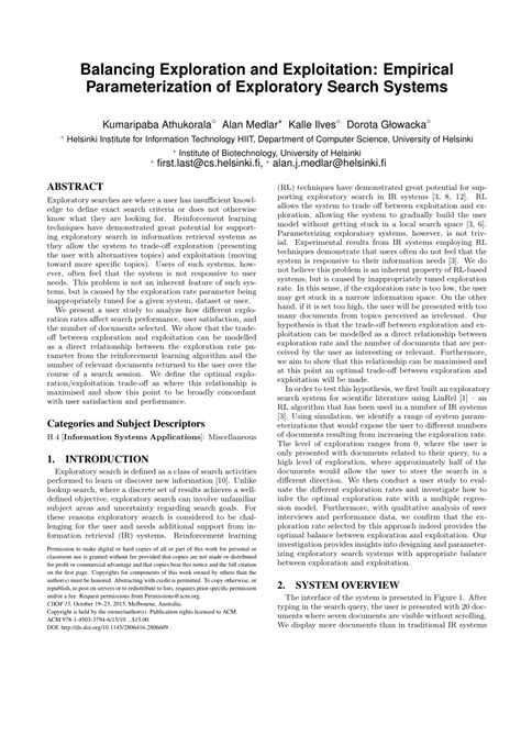 pdf balancing exploration and exploitation empirical