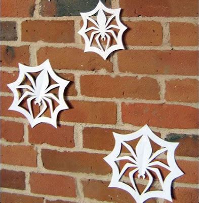 Jack Skellington Spider Snowflake Template Paper Origami Guide