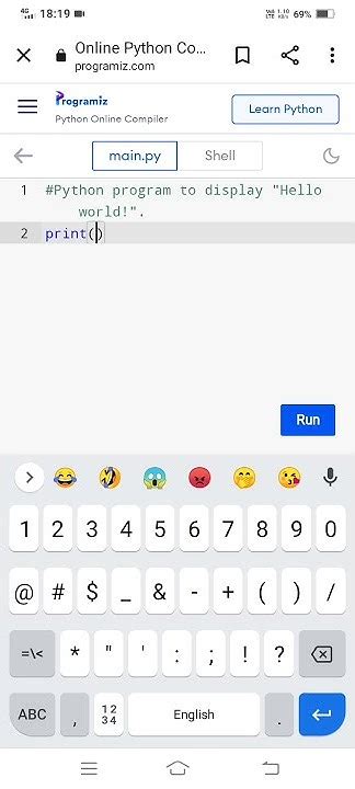 First Python Program🤞 Print Hello World In Python 😇pythonprogram Helloworld Print Youtube