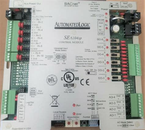 Alc Automated Logic Corporation Se6104sp Single Equipment Controller