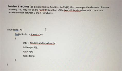 Solved Problem 8 Bonus 15 Points Write A Function