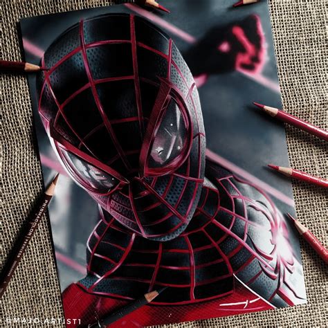 Miles Morales Color Drawing By Majoartist1 On Deviantart