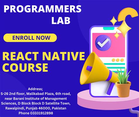 🎓react Native Course In Rawalpindi Islamabad🚀 By Programmers Lab