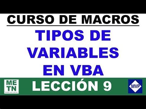 Tipos De Variables En Visual Basic TIPOSDE