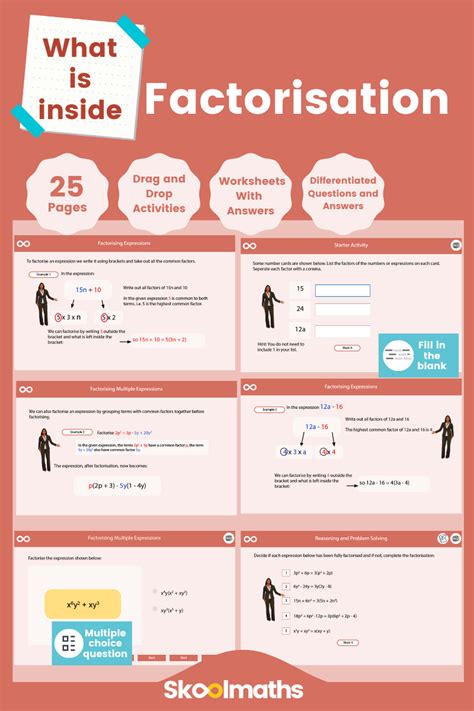 Factorisation Year Interactive Lesson And Activities Teaching Resources
