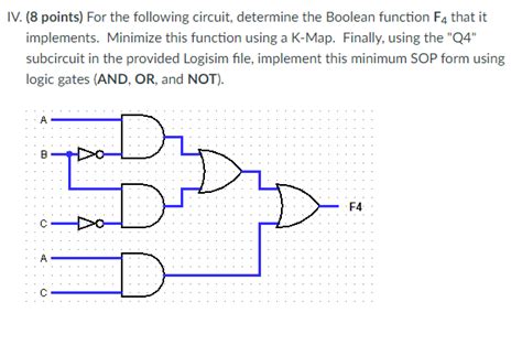 solved iv 8 ﻿points ﻿for the following circuit determine
