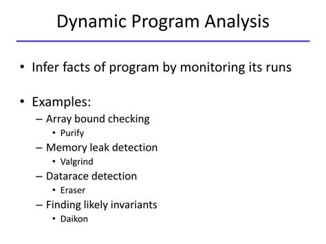 Ppt Introduction To Program Analysis Powerpoint Presentation Free