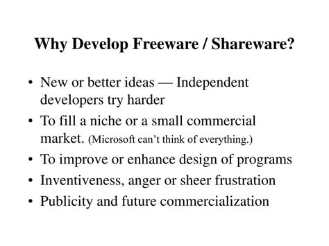 Ppt Freeware And Shareware Powerpoint Presentation Free Download Id5691293
