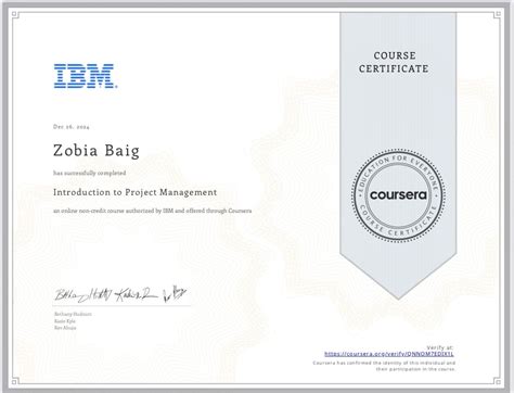 Zobia Baig On Linkedin Projectmanagement Continuouslearning Ibm Coursera 18 Comments