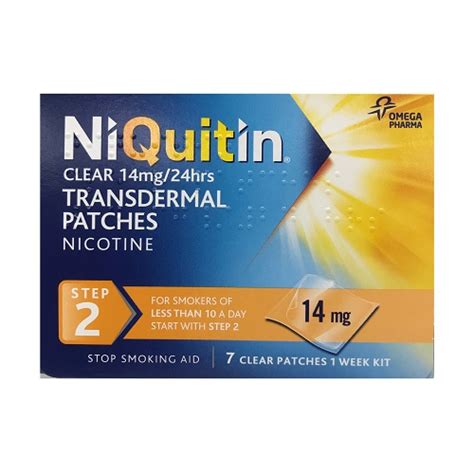 Niquitin Clear Patch Step 2 14mg