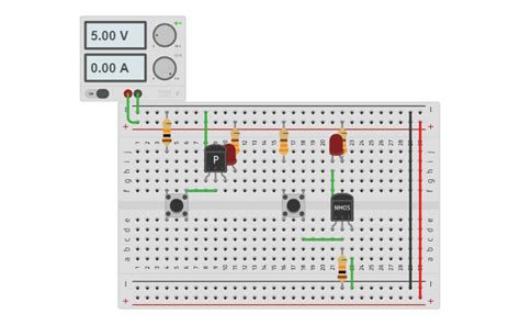 circuit design transistors tinkercad
