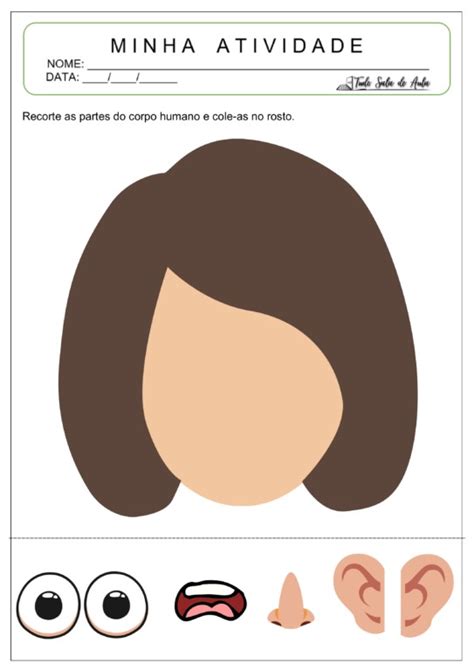 10 Atividades Do Corpo Humano Para O 1º Ano Fundamental Tudo Sala De Aula