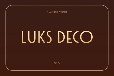 luks deco font youworkforthem