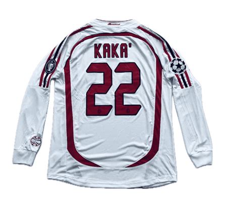 Pro Ac Kaka Jersey Retro 0607 Long Sleeve Soccer Jerseys Football