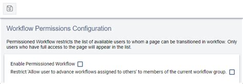 Workflow Permissions Configuration