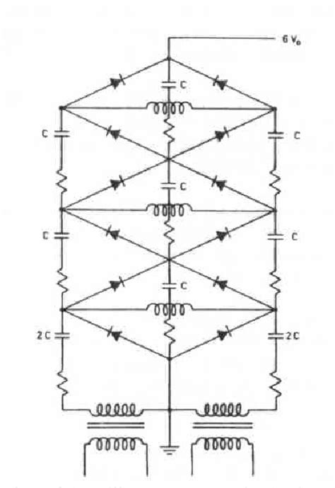 Circuit Diagram Of A Symmetrical Series Coupled Capacitive Cascade Download Scientific