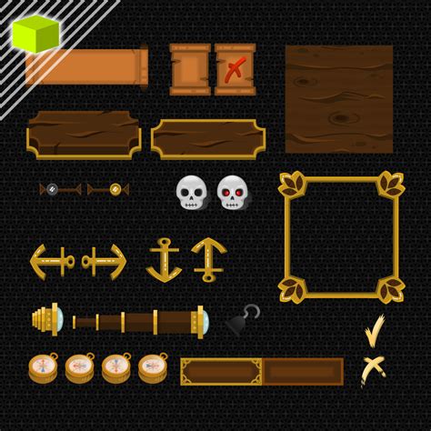 Vector Ui Basic Elements Themed Textures By 2dpixx On Newgrounds
