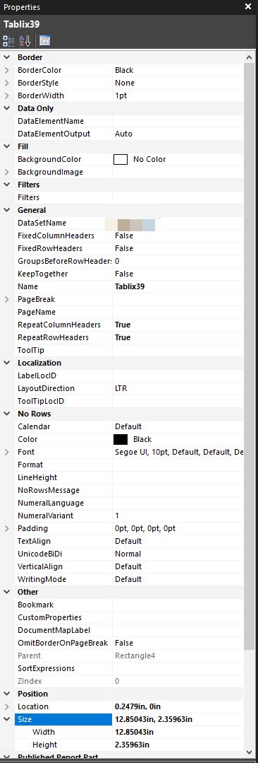 Table Sizing Issue In Paginated Report Microsoft Fabric Community