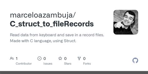 Github Marceloazambujacstructtofilerecords Read Data From