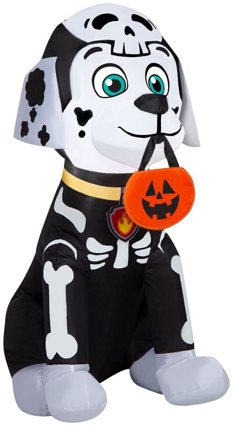 Gemmy Airblown Inflatable Marshall In Skeleton Costume Nick 3 Ft Tall