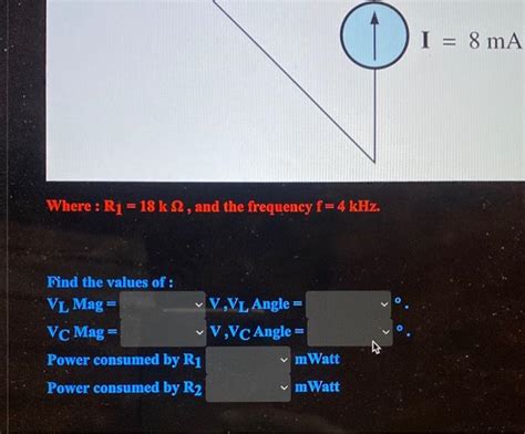 Solved Where R118kΩ And The Frequency F4khz Find The