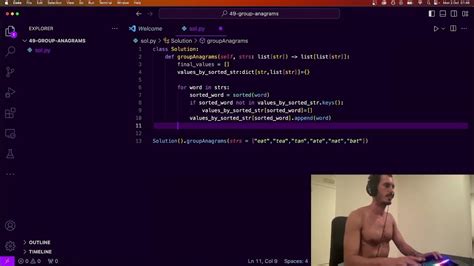 💻solving All Leetcode Problems With Python 🐍 49 Group Anagrams Youtube