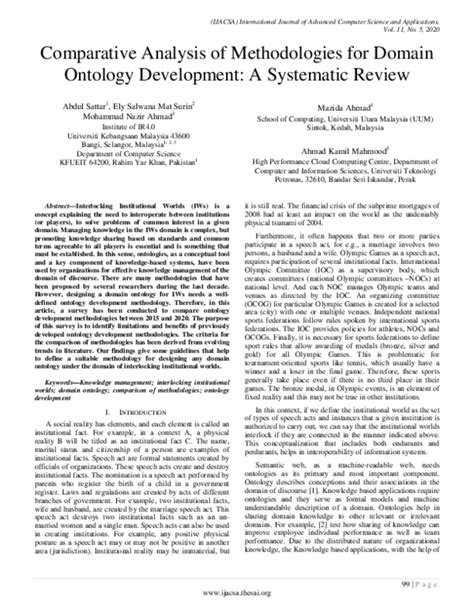 Pdf Comparative Analysis Of Methodologies For Domain Ontology Development A Systematic Review