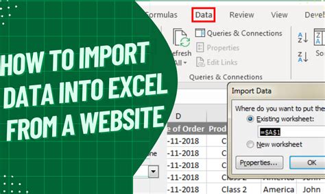How To Import Data Into Excel From A Website Earn And Excel