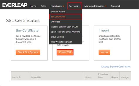 Creating A Csr And Installing A Ssl Certificate Not Being Purchased Through Everleap