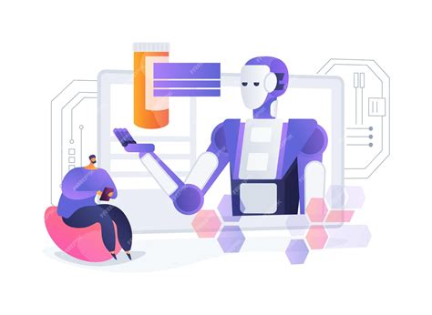 Premium Vector Aienhanced Telemedicine Abstract Concept Vector Illustration Healthcare Using