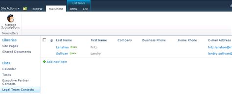 Sharepoint 2010 Service Application Development 101 Mailchimp Integration Example Having Fun