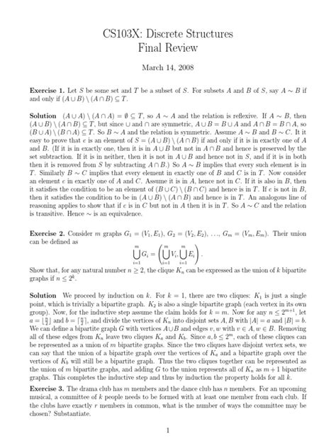 Stanford Final | PDF | Vertex (Graph Theory) | Discrete Mathematics