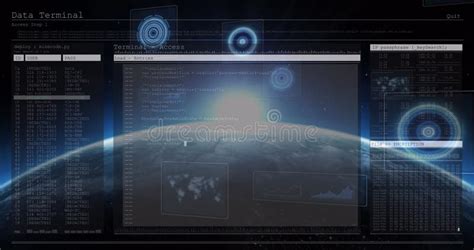 Animation Of Scopes Scanning And Data Processing Over Digital Screens And Globe Stock Footage