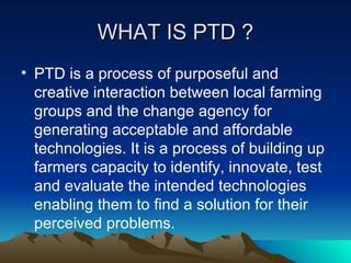 Ptd Guidelines PPT
